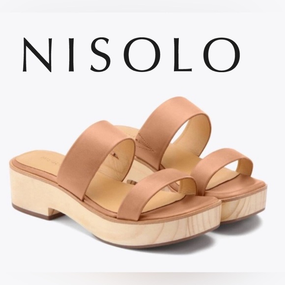 Nisolo | Shoes | Nisolo Ellie Allday Leather Platform Slip On Wooden ...